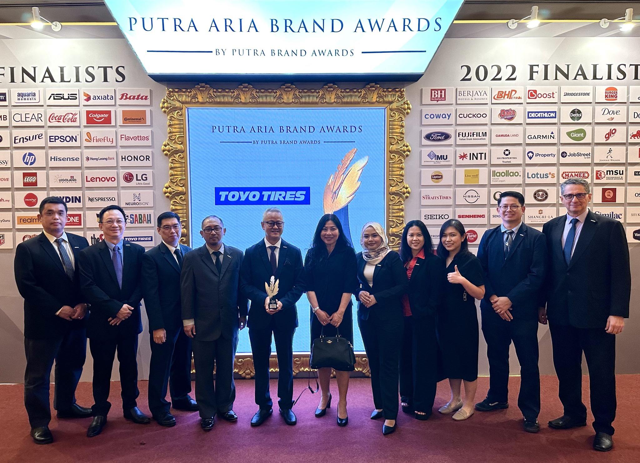 TOYO TIRES BAGGED SILVER IN THE INAUGURAL PUTRA ARIA BRAND AWARDS ...